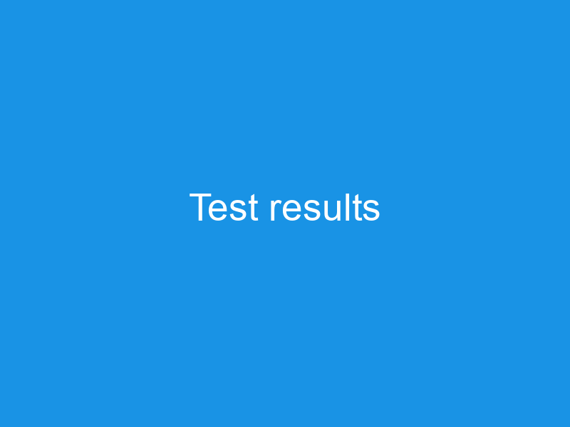 Test results - Swanswell Medical Centre